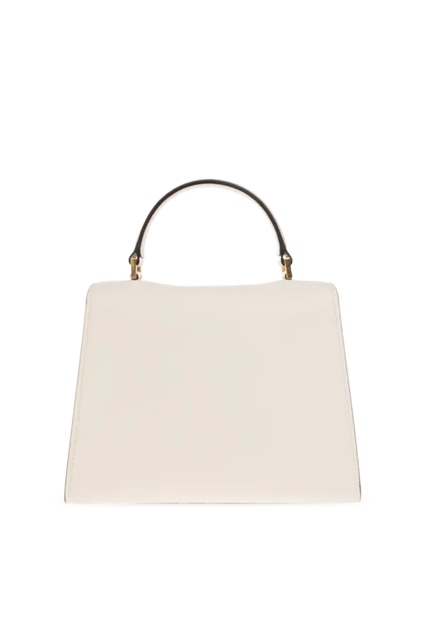 Valentino Garavani Leather Bag With Logo Finished With Crystals