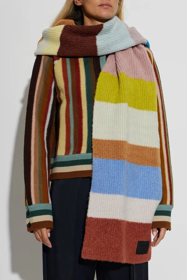 Paul Smith Wool Striped Scarf