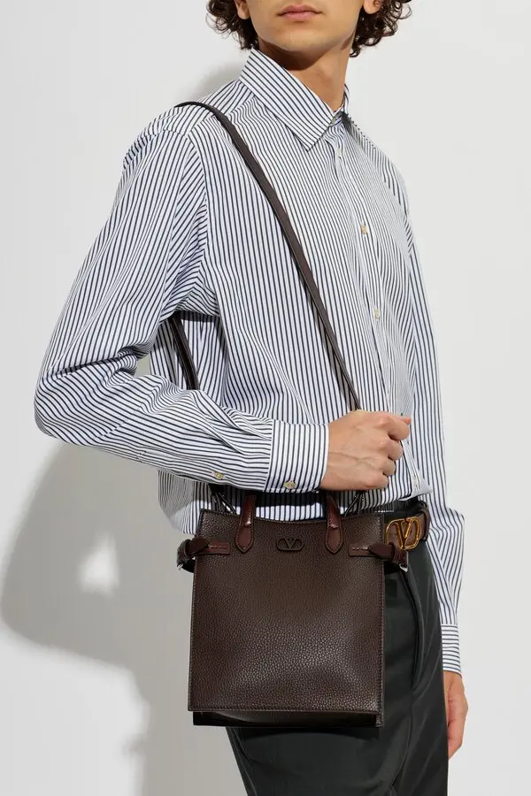 Valentino Garavani Leather Bag With Logo