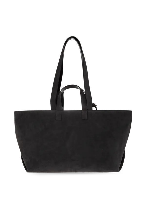 A.p.c. Suede Drummer Bag With Gold-tone Zip - Grey