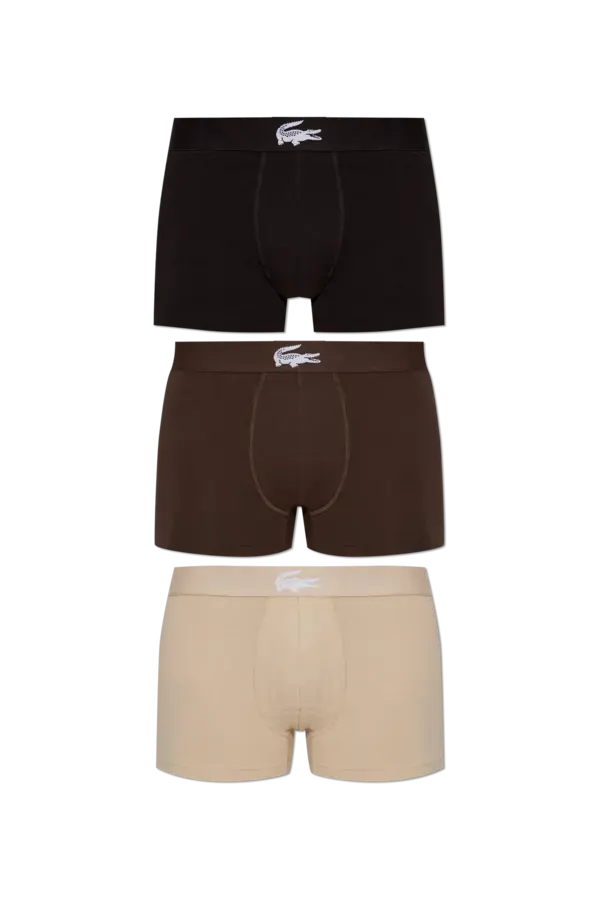 Lacoste 3-pack Of Boxer Shorts - Multicolour