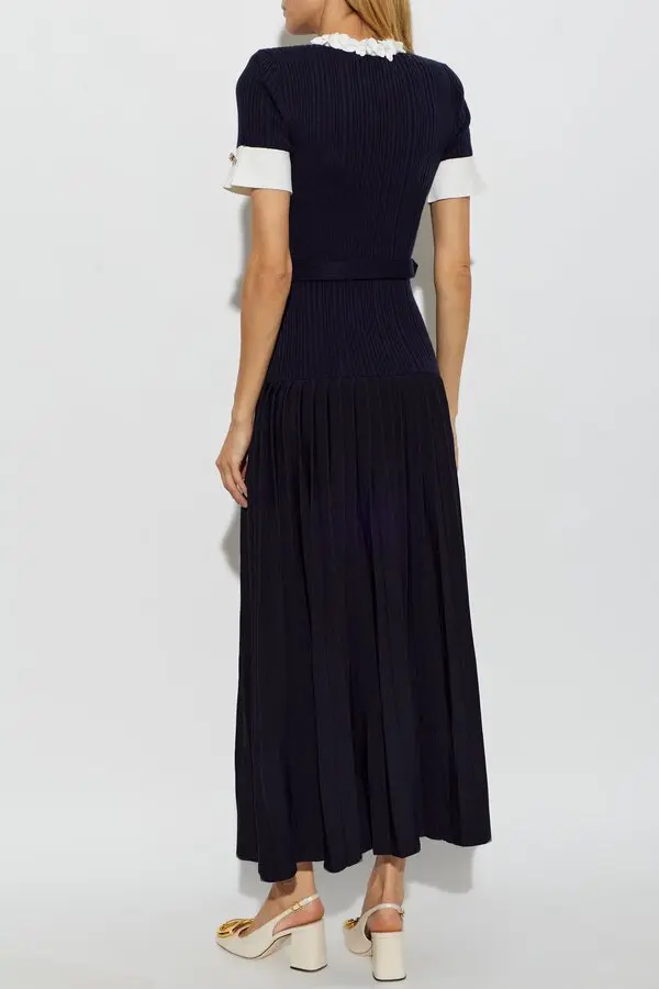 SELF-PORTRAIT Knit Dress With Embellishment