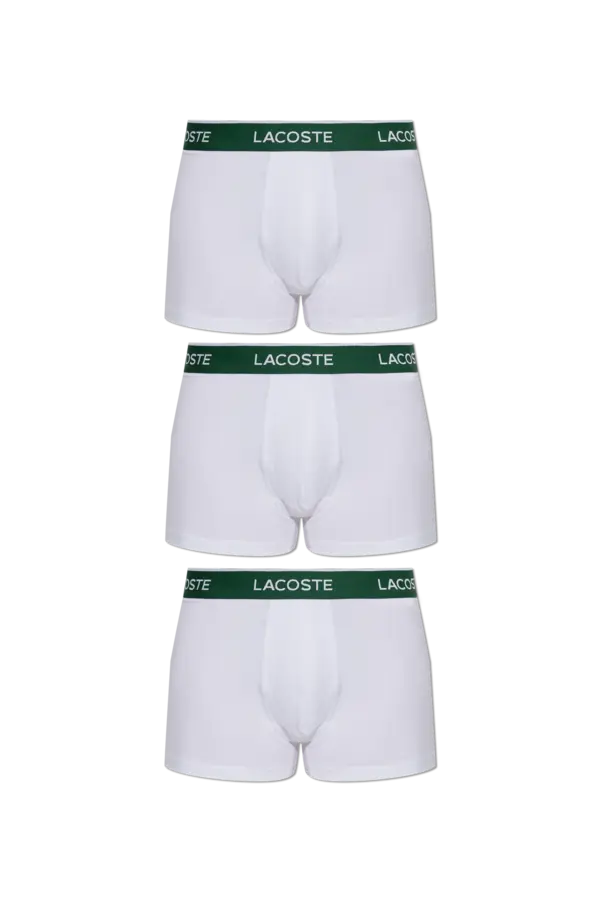 Lacoste Three-pack Of Boxers - White