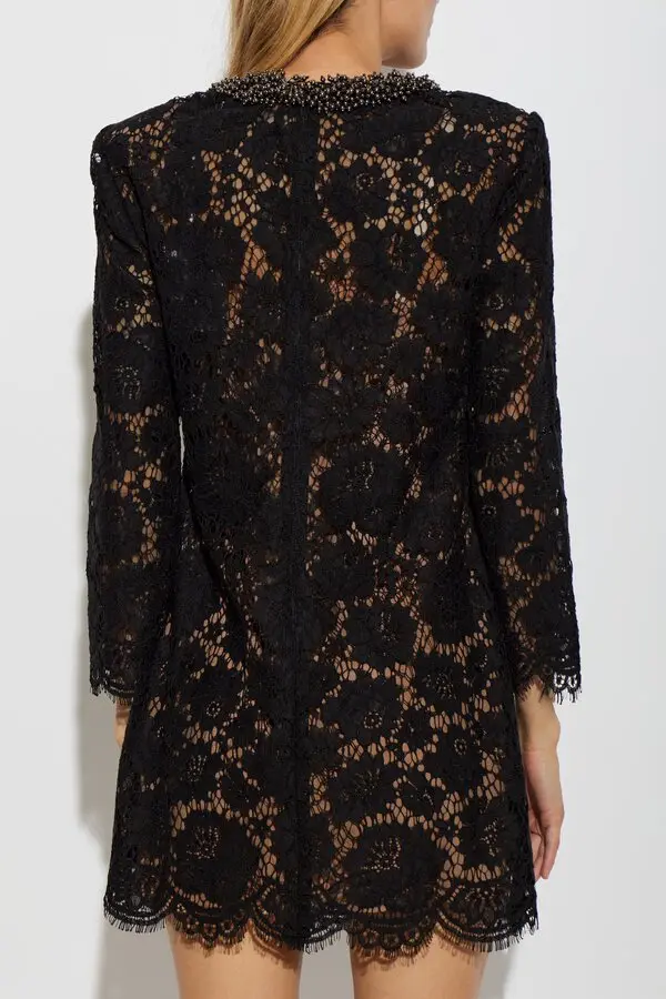 SELF-PORTRAIT Lace Dress With Long Sleeves