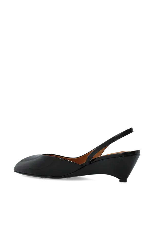 JIL SANDER Leather Wedge Shoes