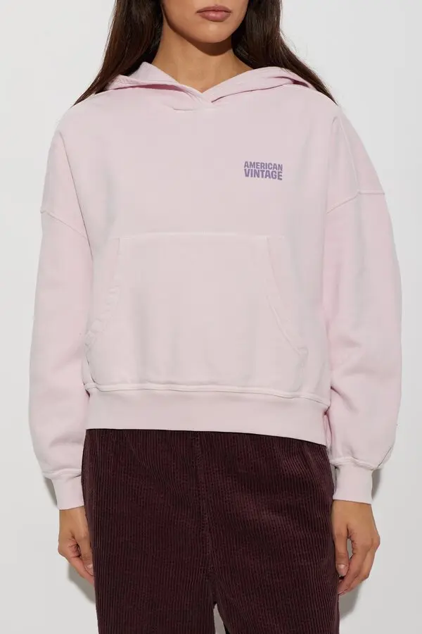 American Vintage Oversized Logo Hoodie