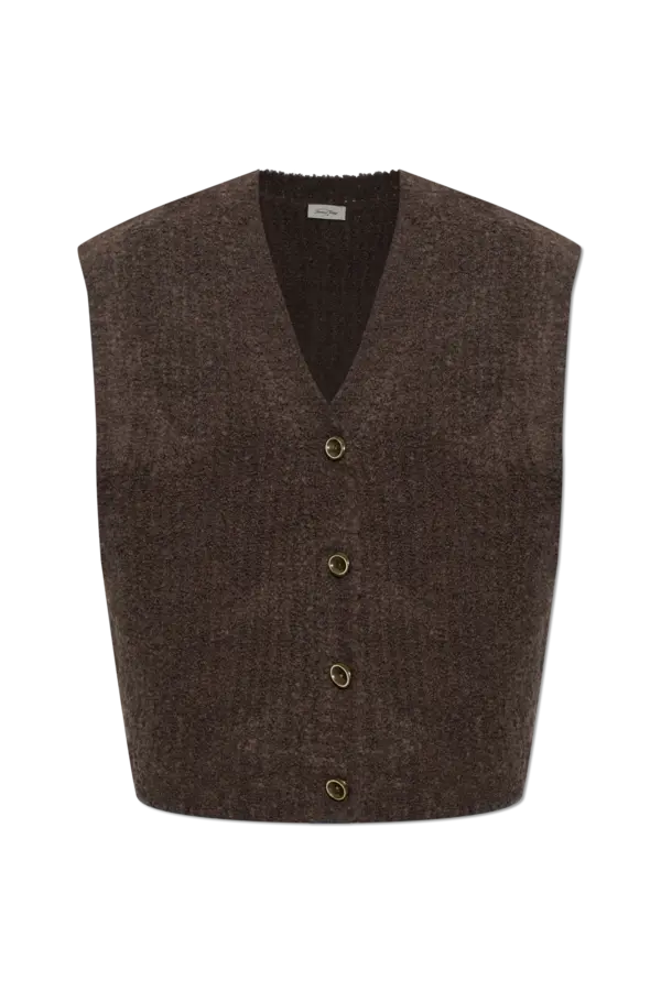 American Vintage Buttoned Vest - Brown