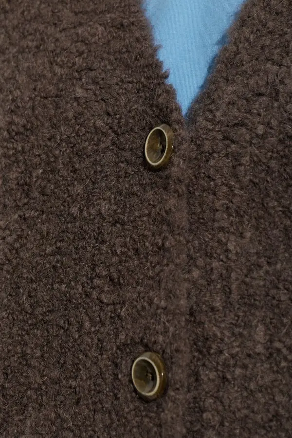 American Vintage Buttoned Vest - Brown