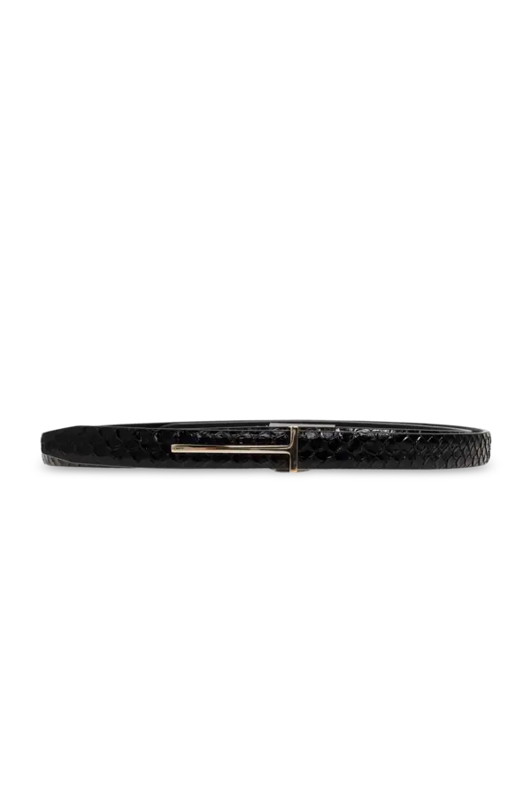 TOM FORD Leather Belt - Black