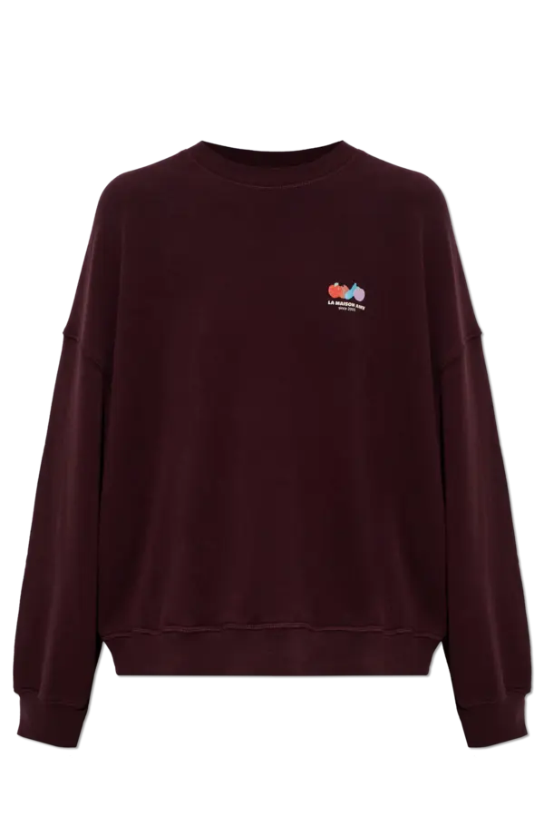 American Vintage Graphic Logo Sweatshirt - Purple