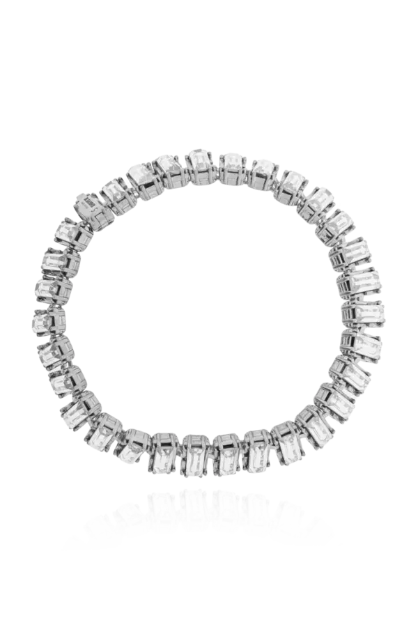 JIL SANDER Bracelet With Crystals - Silver
