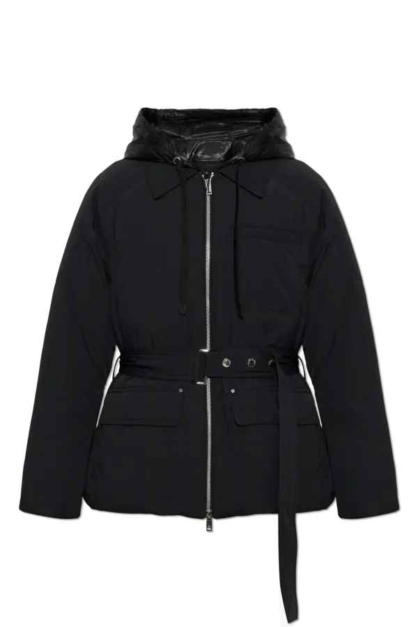 Moose Knuckles Quilted Jacket With Hood - Black