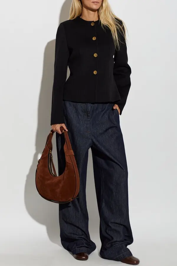 ARMA Lorena' Wool Jacket With Hammered Gold Buttons