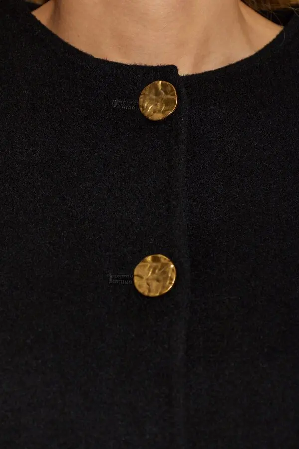 ARMA Lorena' Wool Jacket With Hammered Gold Buttons