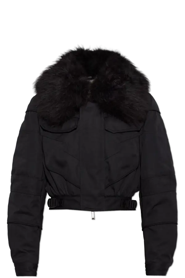 Dsquared2 Jacket With A Fur Collar
