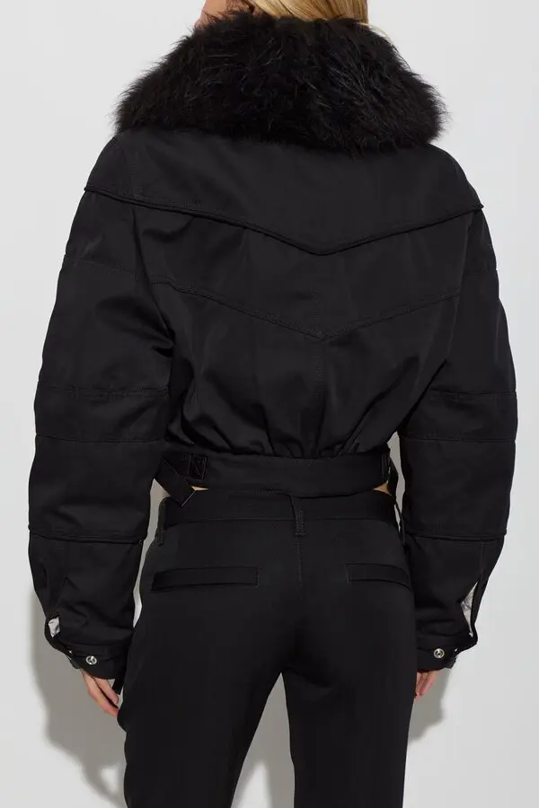 Dsquared2 Jacket With A Fur Collar