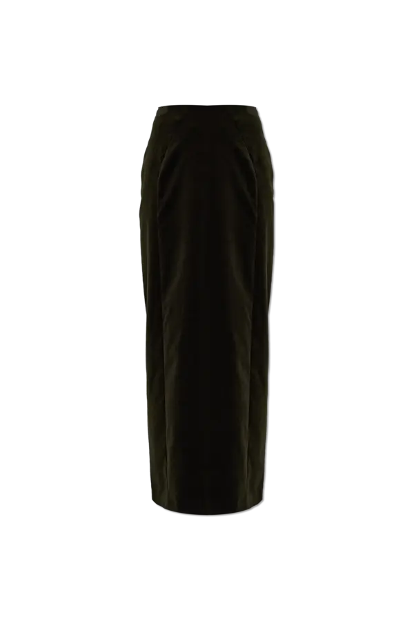JIL SANDER Skirt With A Single Back Slit - Green