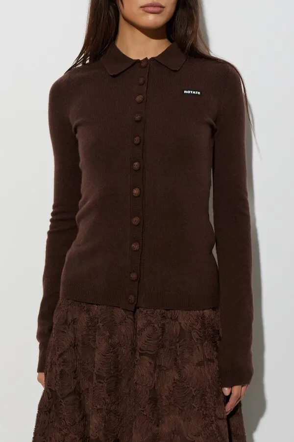 ROTATE BY BIRGER CHRISTENSEN Wool Cardigan