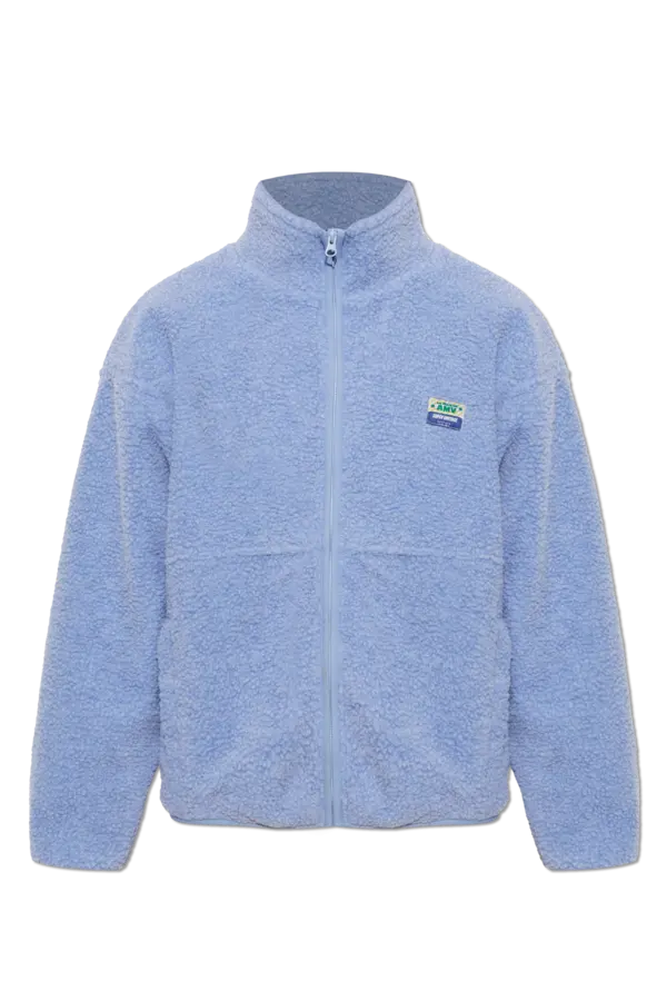 American Vintage Sweatshirt With Patch - Blue