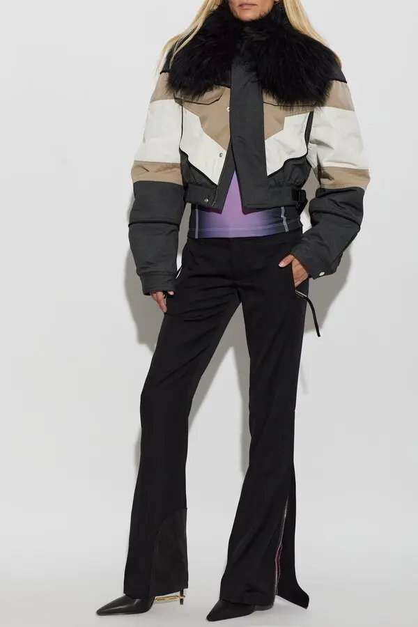 Dsquared2 Jacket Made Of Mixed Materials