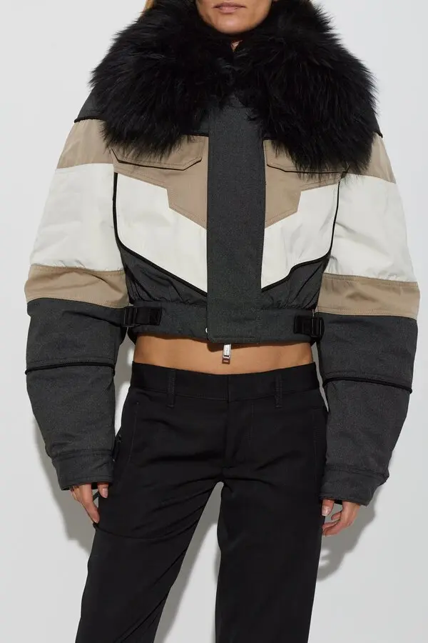 Dsquared2 Jacket Made Of Mixed Materials