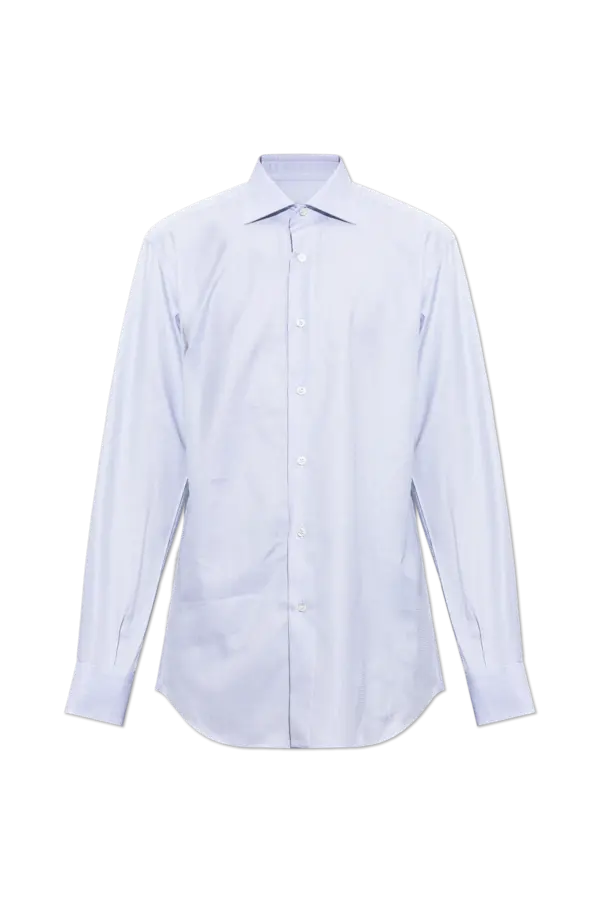 Brioni Shirt With Pocket - Blue