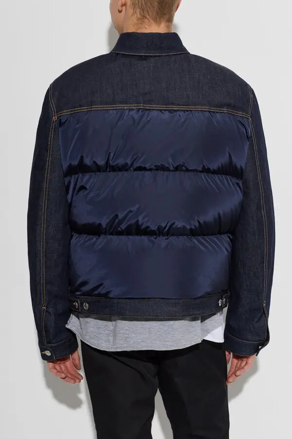 Dsquared2 Quilted Jacket Made Of Combined Materials