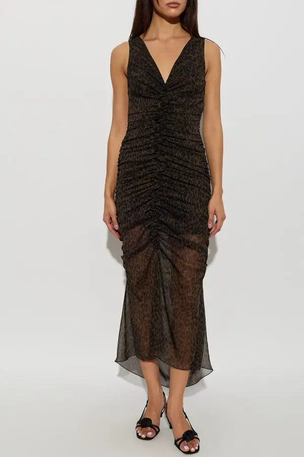 ROTATE BY BIRGER CHRISTENSEN Animal Print Dress