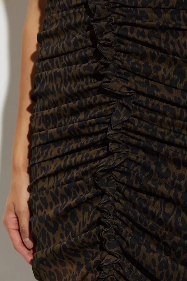 ROTATE BY BIRGER CHRISTENSEN Animal Print Dress