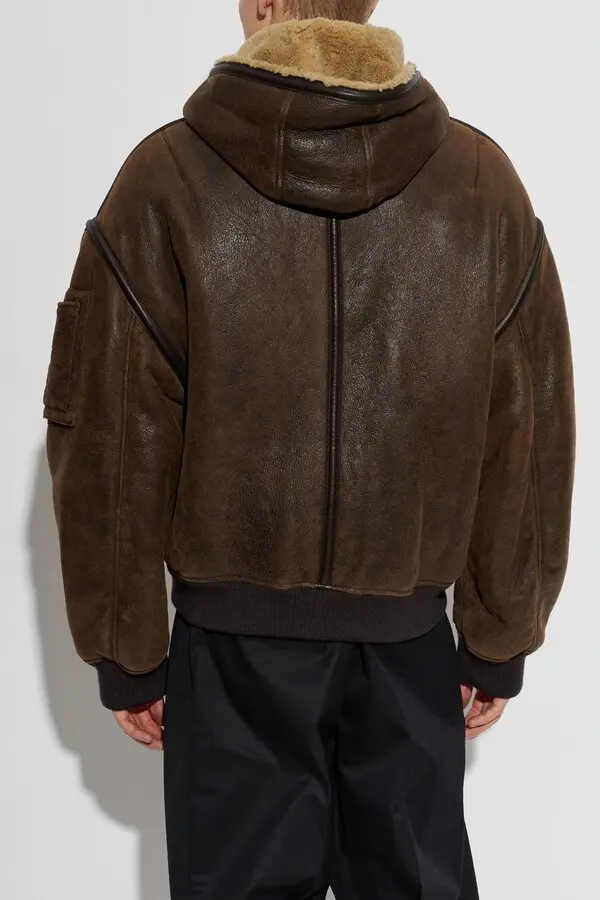 Dsquared2 Suede Jacket With Hood