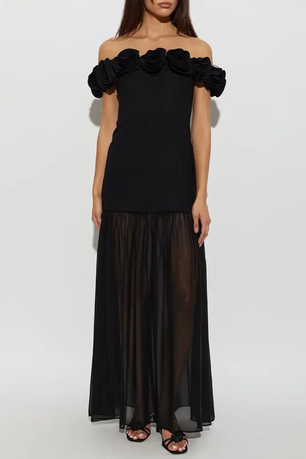 ROTATE BY BIRGER CHRISTENSEN Off-shoulder Dress