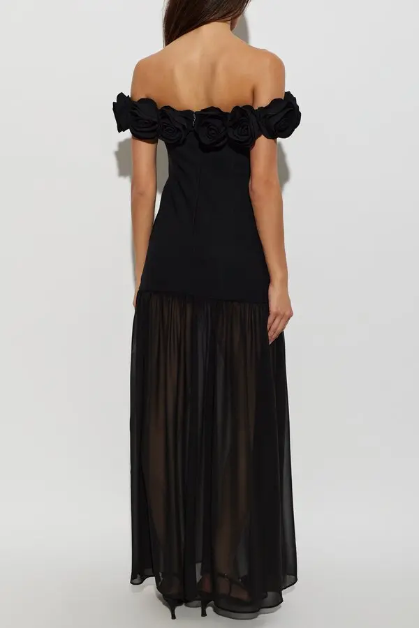 ROTATE BY BIRGER CHRISTENSEN Off-shoulder Dress