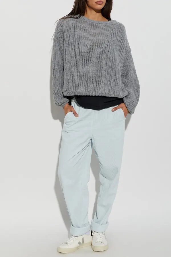 American Vintage Sweater With Decorative Knit