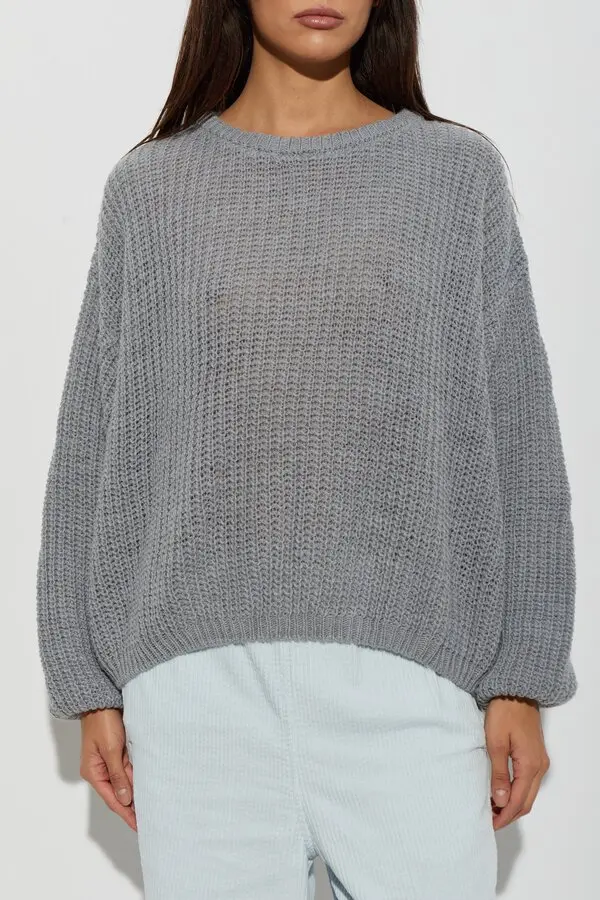 American Vintage Sweater With Decorative Knit
