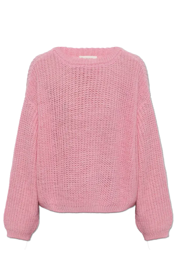 American Vintage Sweater With Decorative Knit - Pink