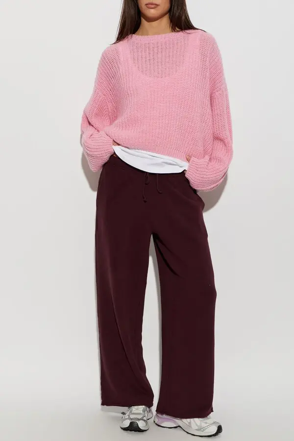 American Vintage Sweater With Decorative Knit