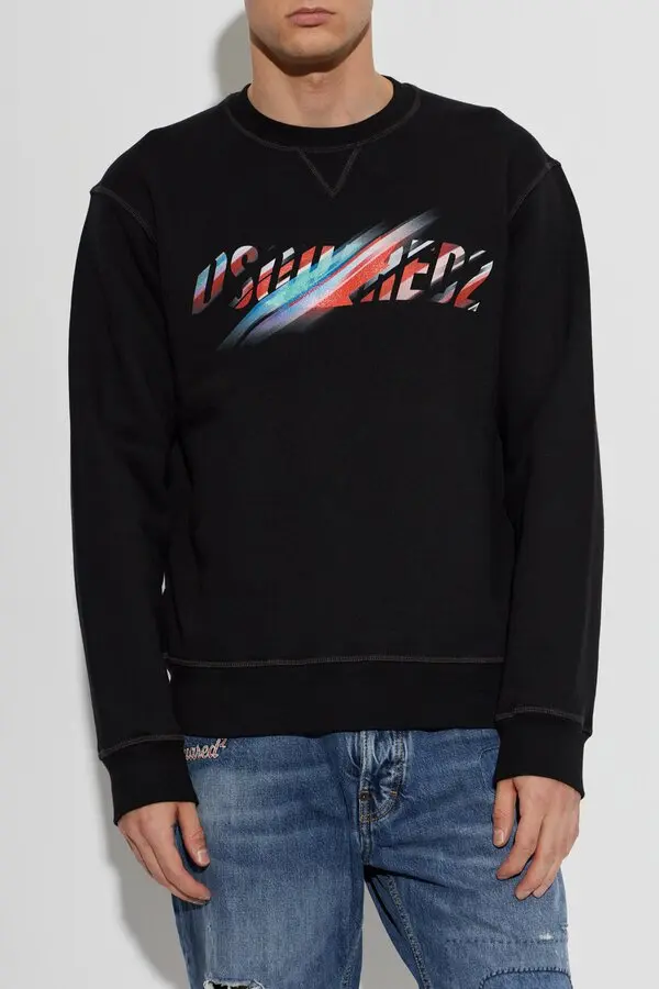 Dsquared2 Crewneck Sweatshirt With Logo Print