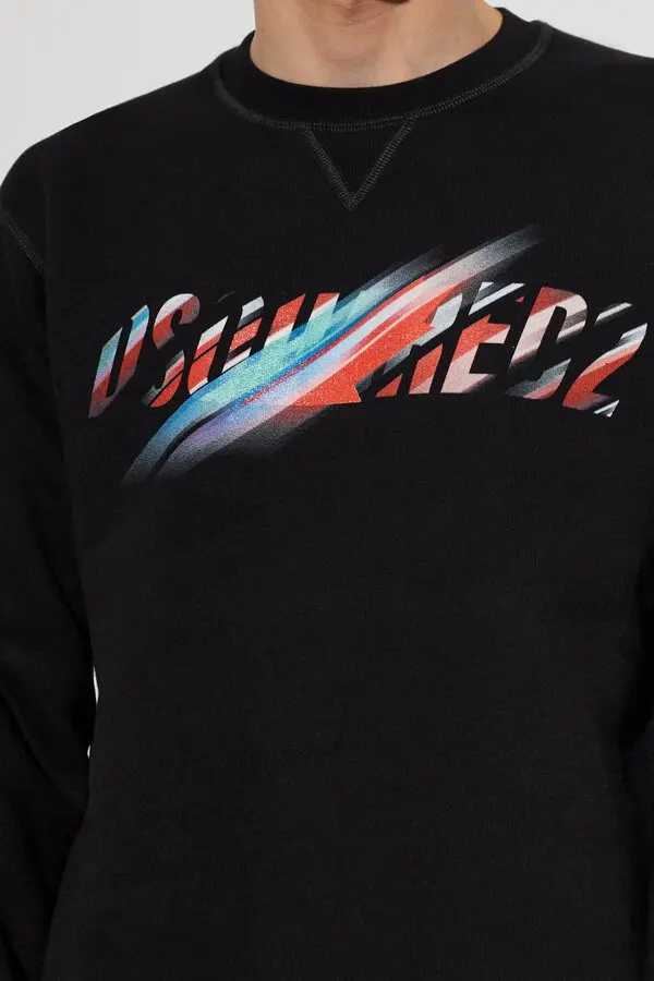 Dsquared2 Crewneck Sweatshirt With Logo Print