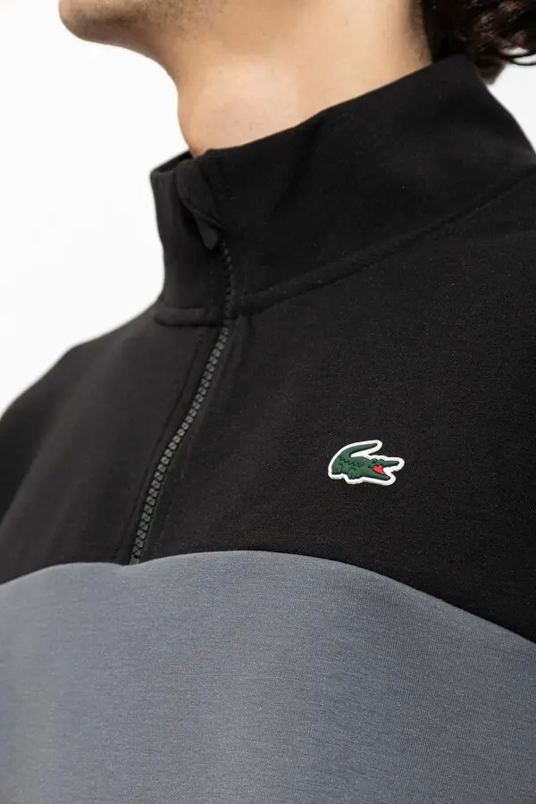 Lacoste Sweatshirt With Logo And Half-zip
