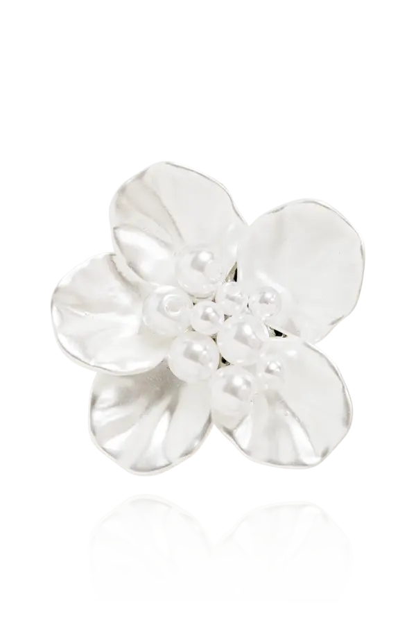 SELF-PORTRAIT Earrings With A Pearly Flower