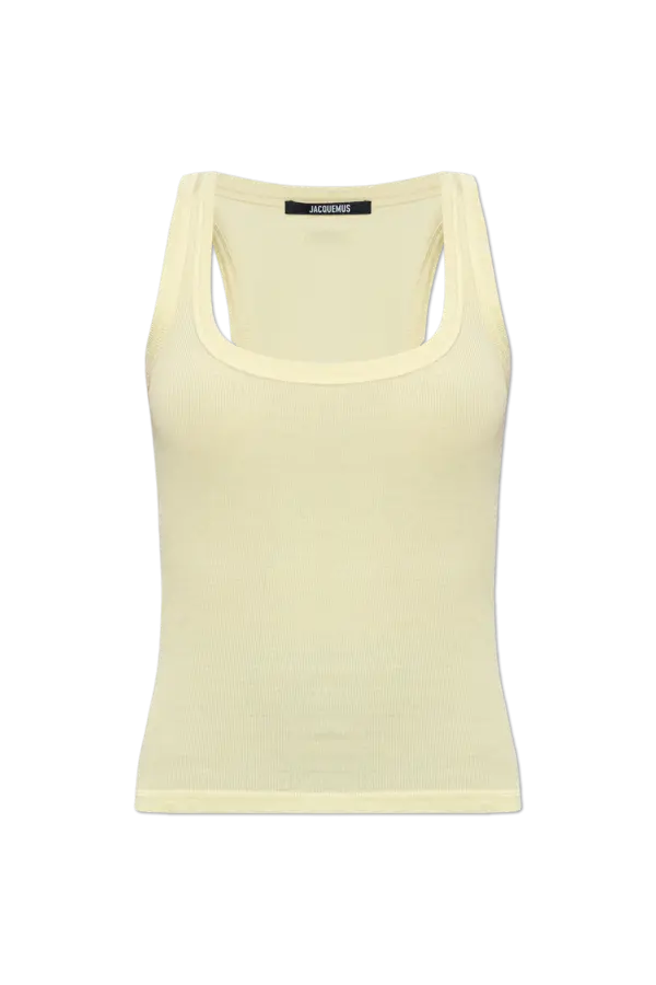 Jacquemus Top Made Of Ribbed Fabric - Yellow