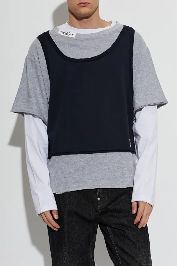 Dsquared2 T-shirt Made Of Combined Materials