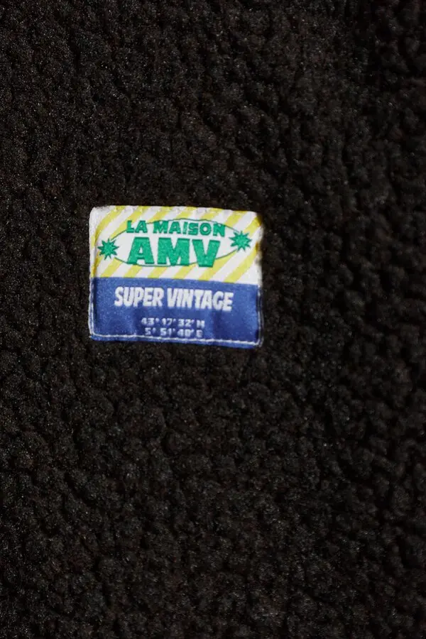 American Vintage Fleece Vest With Patch Detail