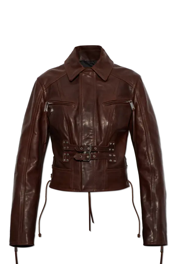 Dsquared2 Leather Jacket - Brown