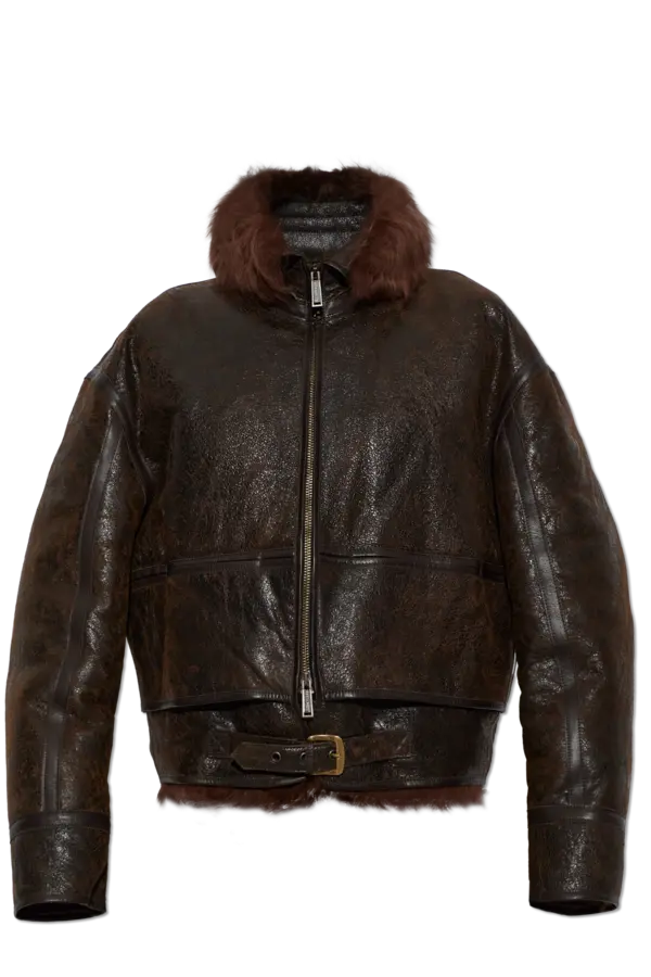 Dsquared2 Fur Jacket - Brown