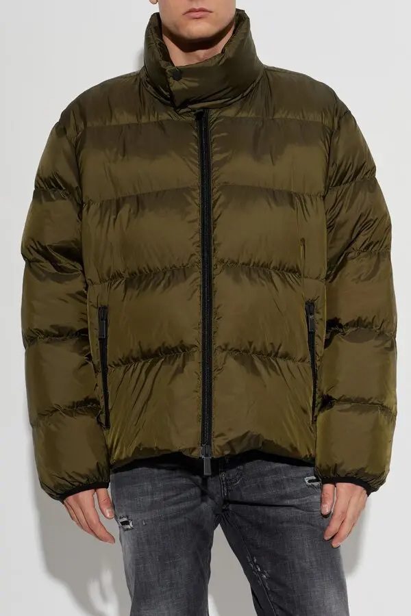 Dsquared2 Quilted Puffer Jacket With Stand Collar