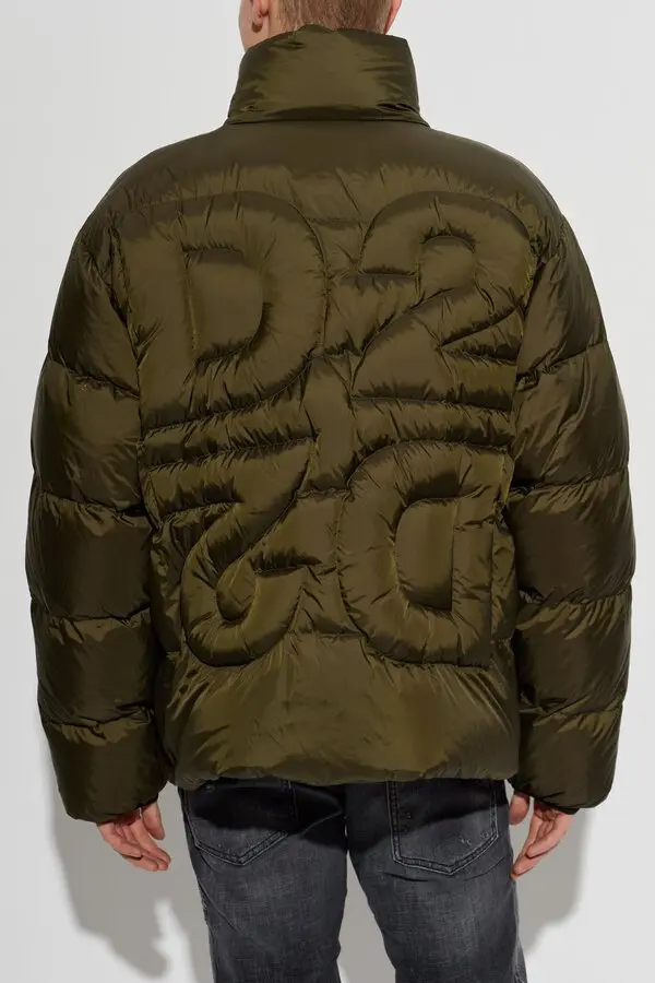 Dsquared2 Quilted Puffer Jacket With Stand Collar