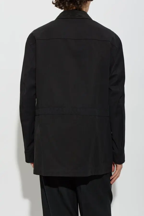 TOM FORD Jacket With A Leather Collar