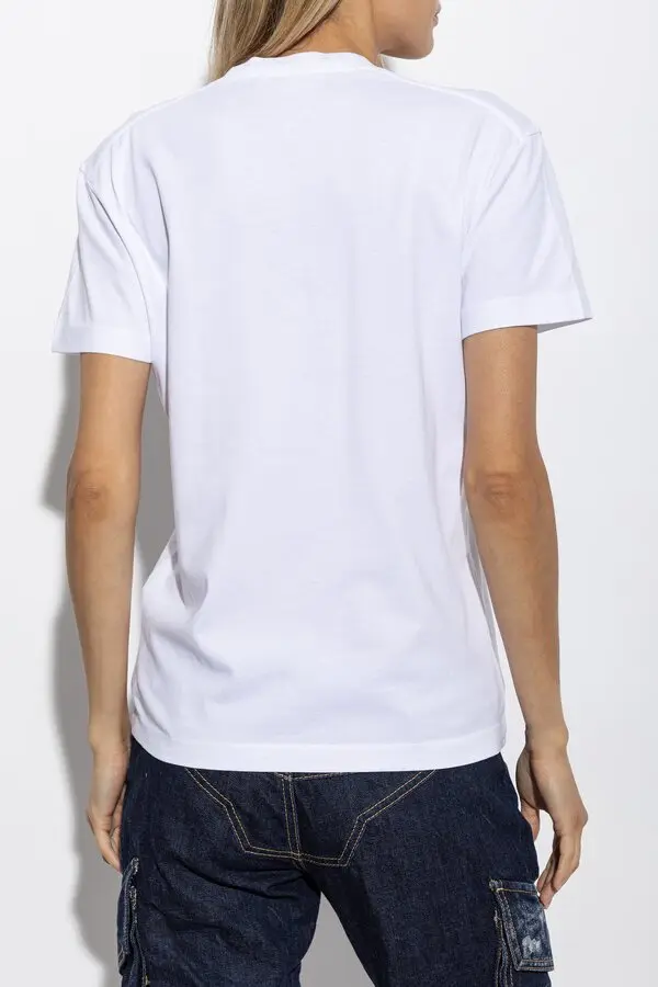 Dsquared2 Cotton T-shirt With Mountain Graphic