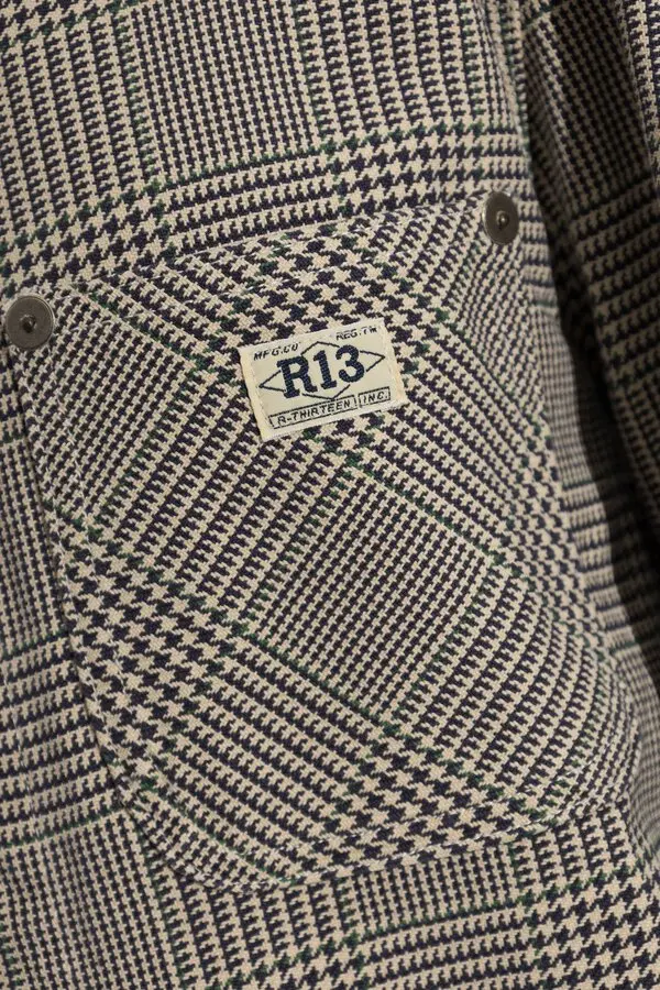 R13 Appliquéd Logo Cotton Jacket